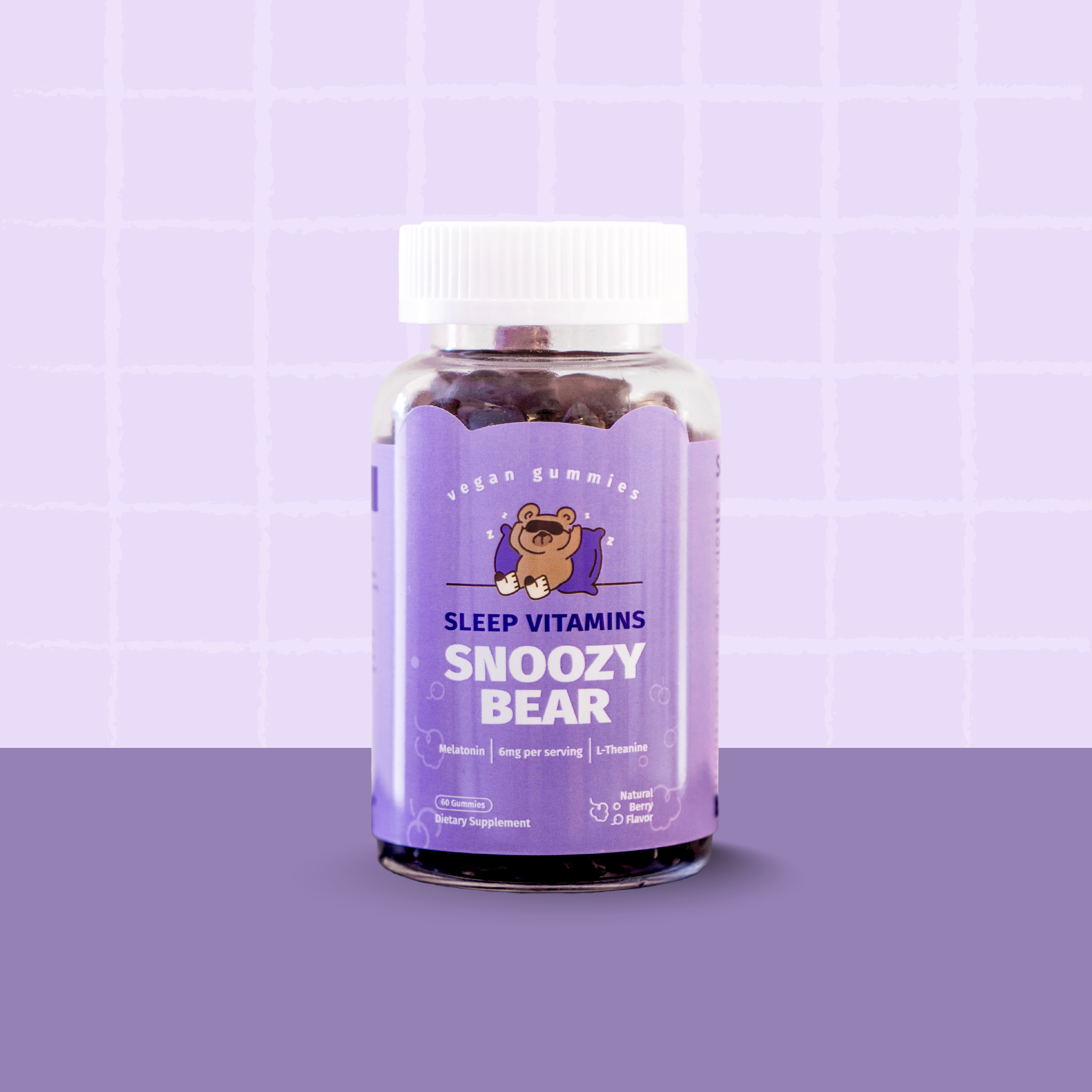 Snoozy Bear Sleep Vitamins (60 tablets) - Vegan Gummies – wello bears